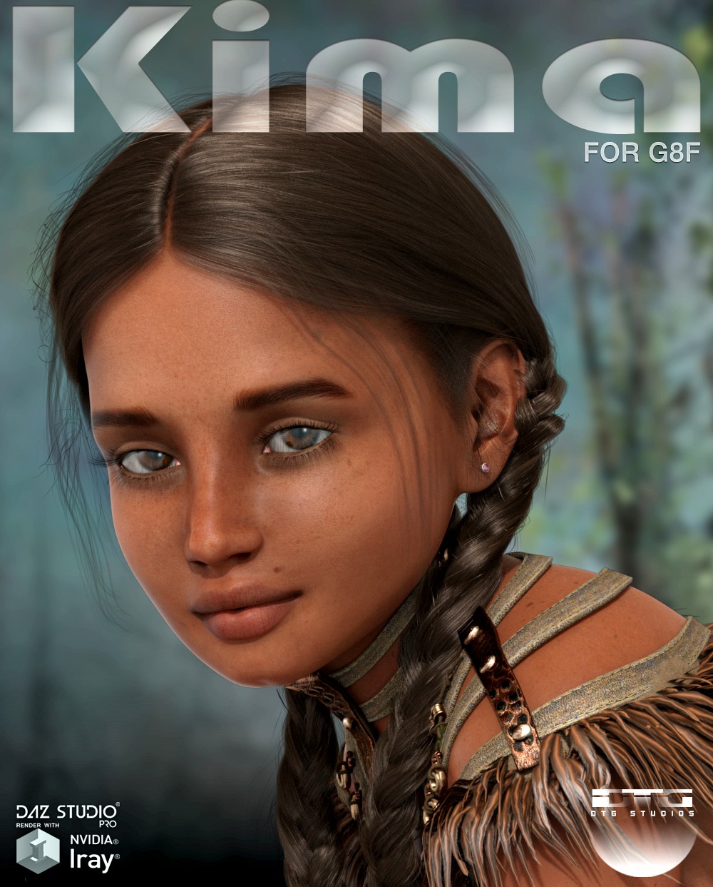 DTG Studios Kima for G8F 3d model