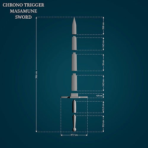 Masamune Sword from Chrono Trigger | 3D model