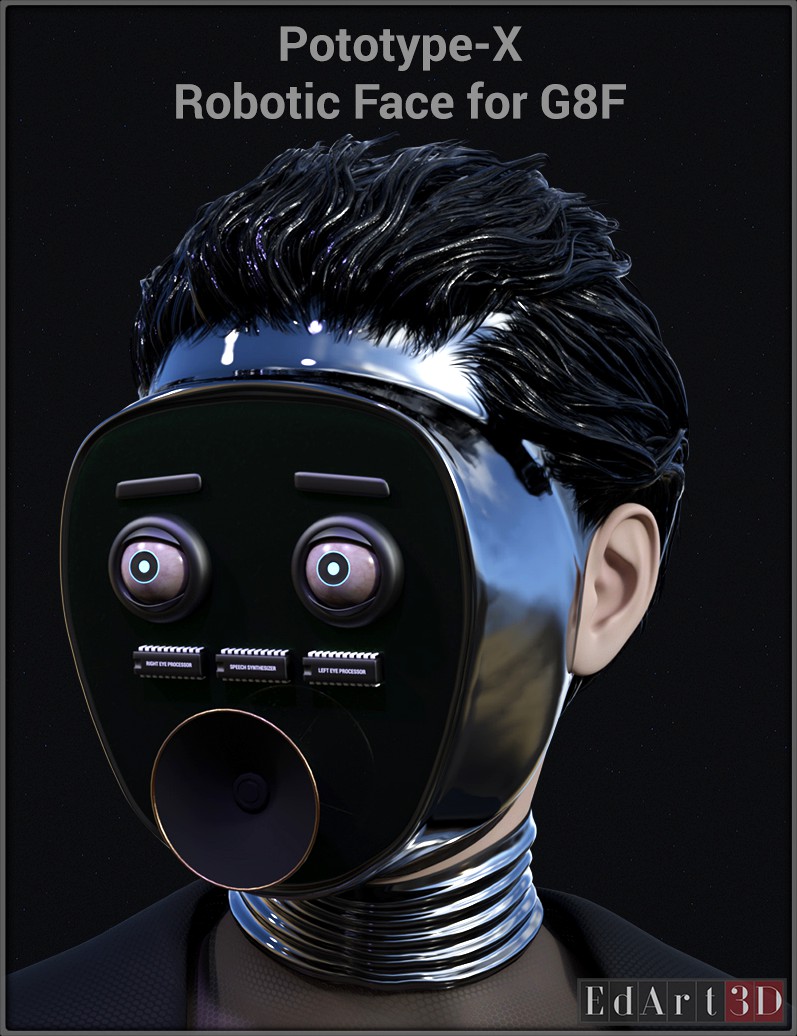 PROTOTYPE-X :-: Robotic Face for G8F 3d model