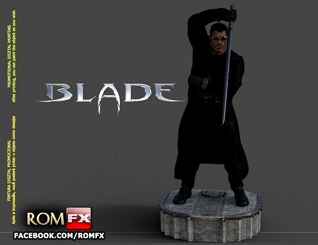 Blade Vampire Hunter - 3D Printable Figure | 3D model