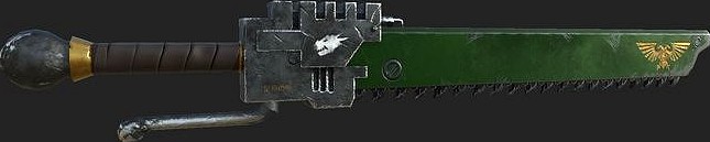 Warhammer 40K Chainsword Low-poly 3D model