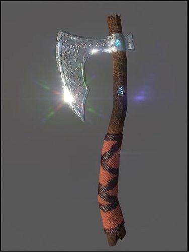 game ready axe 3d model