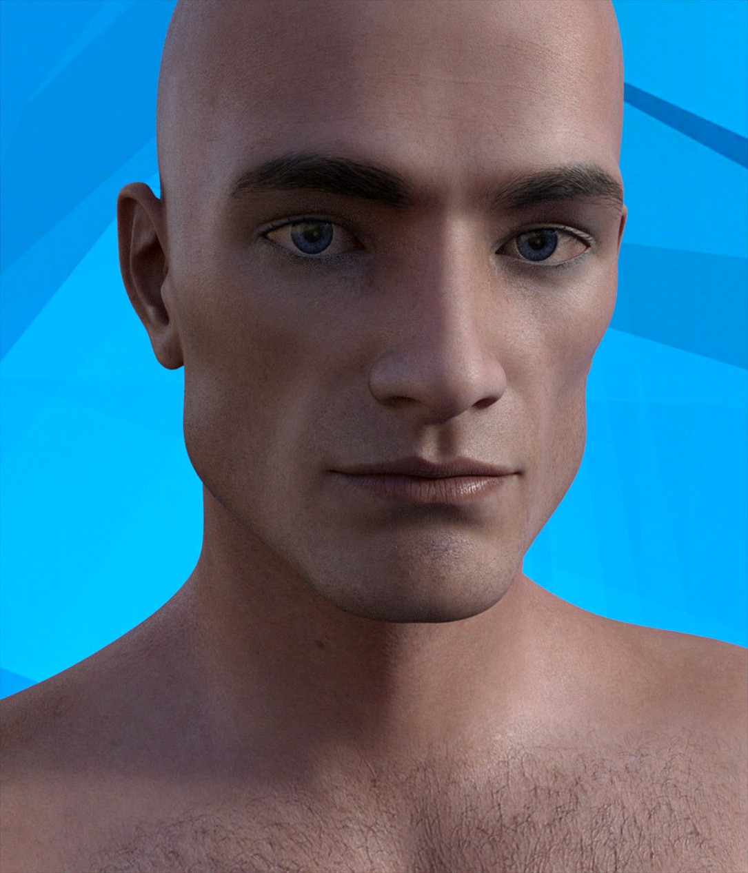 Caucasian Male Face Morphs for Genesis 8 Male 3d model