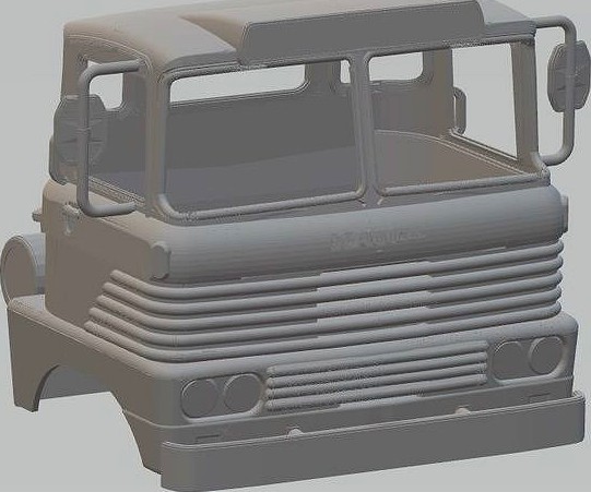 Scammell Trunker 1960s Printable Cab | 3D model