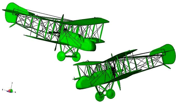Airco De Havilland DH-2 biplane | 3D model