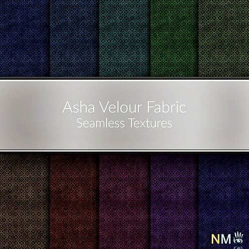 Asha Velour Fabric Seamless Textures Se 3d model