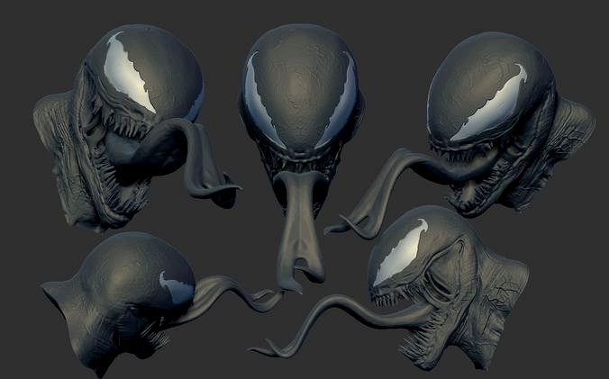 VENOM inspired head | 3D model