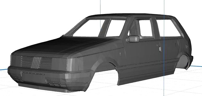 Fiat Uno MK1 Body Car | 3D model