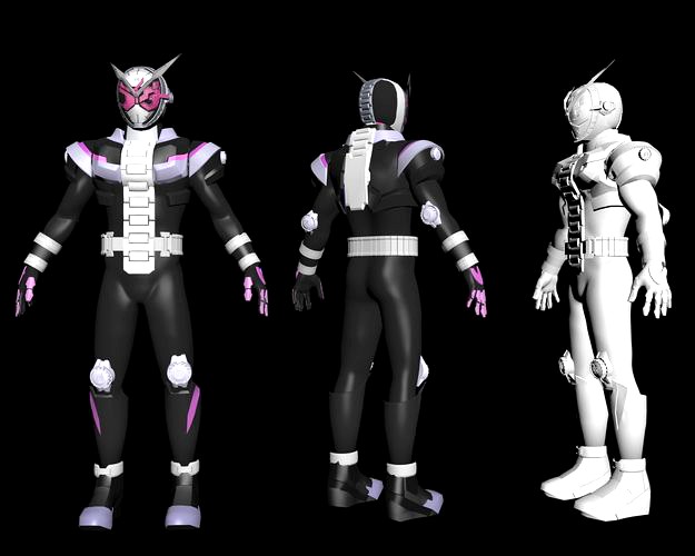 kamen rider ZI-O full armor | 3D model