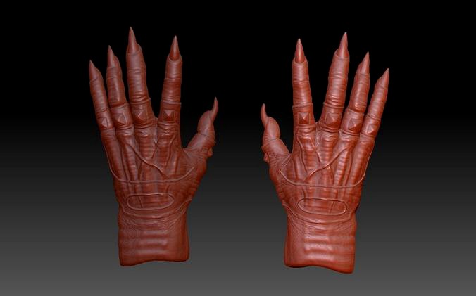 Predator inspired hands | 3D model