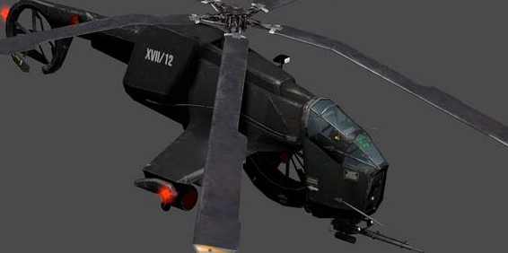 Helicopter chopper 3d model