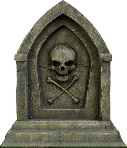 Halloween Gravestone 01 3d model