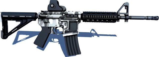 Colt AR15 a4 Military Assault Rifle 3d model