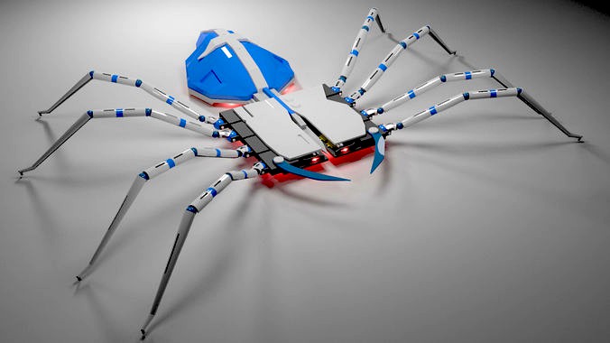 Simple Mechanical Spider 3d model