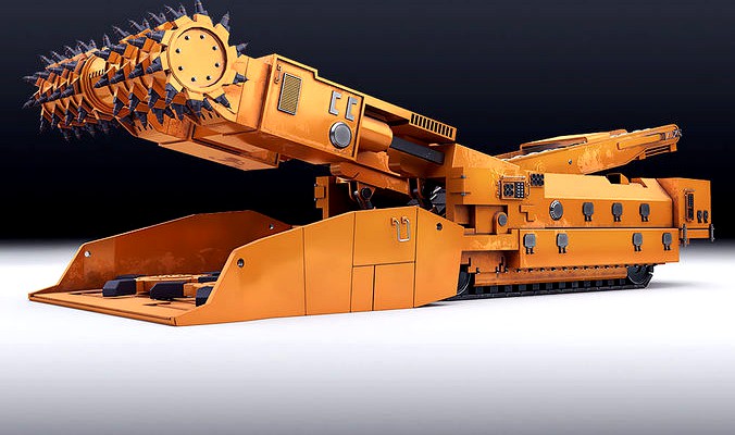 Continuous Miner 3d model