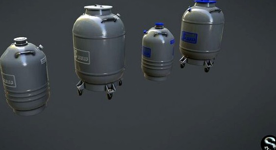 Chemical Container 7 3d model