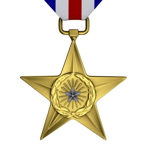 USAF Silver Star Medal 3d model