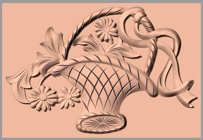 European furniture 3D relief models for CNC wood engraving E203