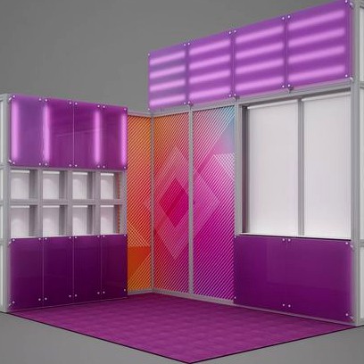 Exhibition stand octanorm maxima 4x3 m 3d model