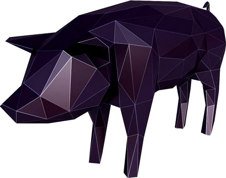 Pig Low Poly v1 3d model