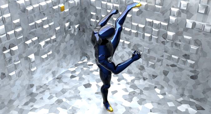 Alien - cyborg rigged 3d model