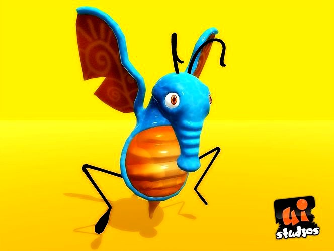 Alien Flying Creature 3d model