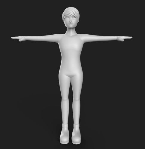 3D Man Base Model Mesh