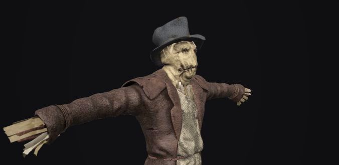 Scarecrow- game ready prob-character for your needs 3d model