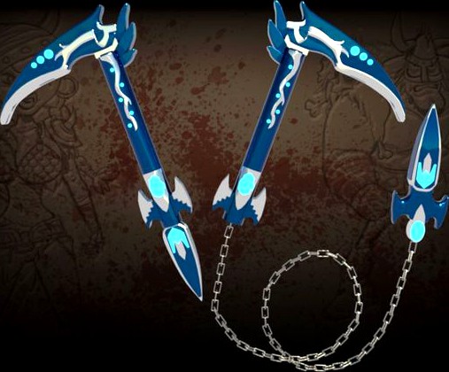 Fantasy scythe 3d model