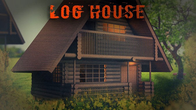 Log House 3d model