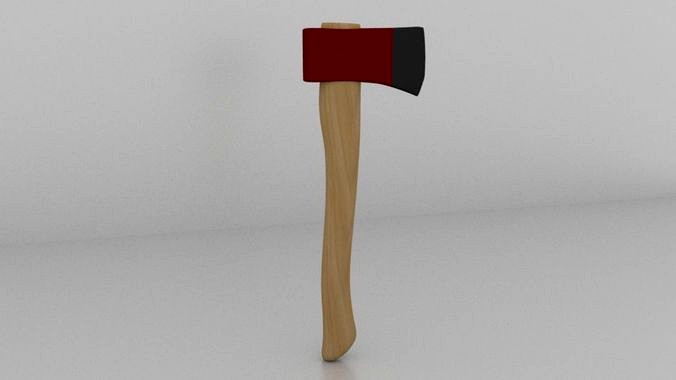 Simple Low Poly Axe 3d model