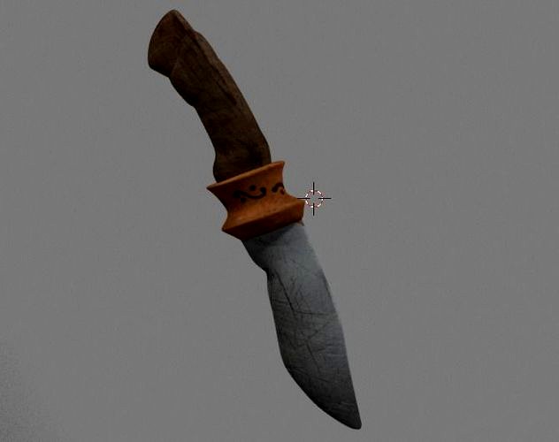 stylized knife 3d model