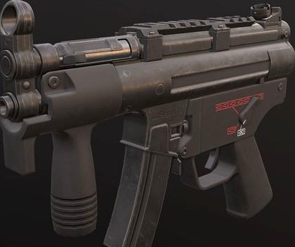 HK MP5K Submachine gun 3d model