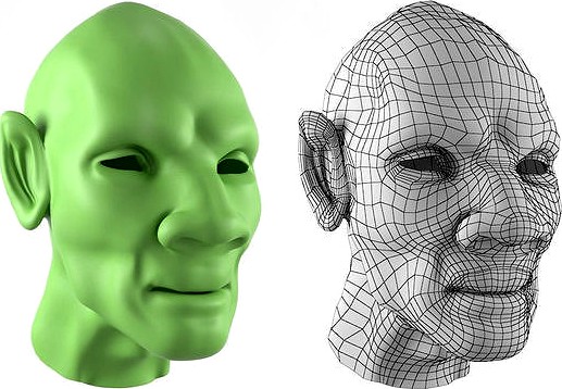 Fantasy Humanoid Head 3D Model