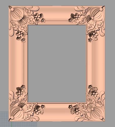 Photo frame 3D relief models STL Files used for CNC Router E986