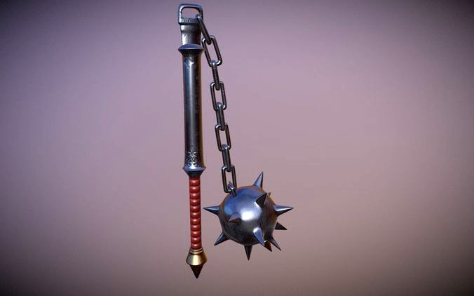 Medieval Morningstar 3d model