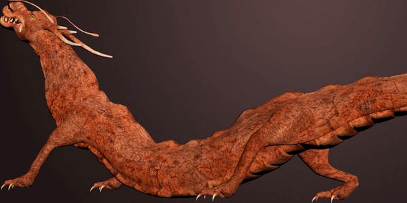 CGI Dragon Rigged 3DSMax low-poly 3D model