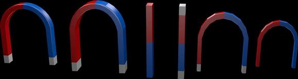 Low poly magnets 3d model