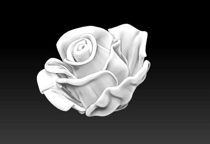 Rose Flower printable 3d model Detailed Realistic