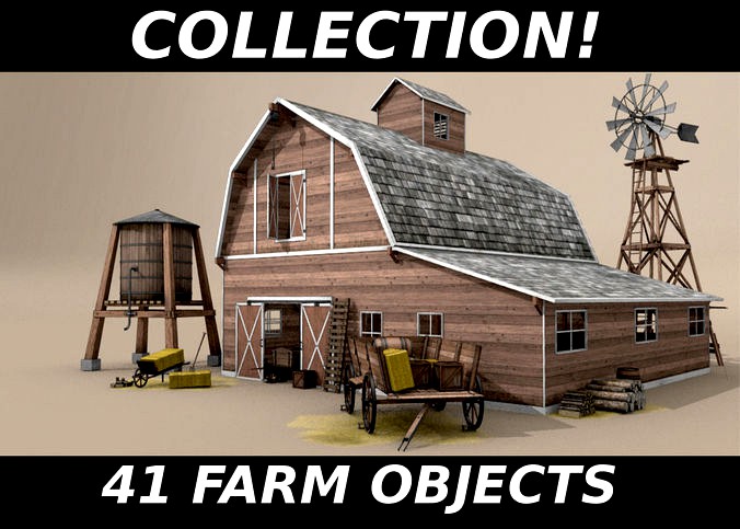 Farm Assets 3d model