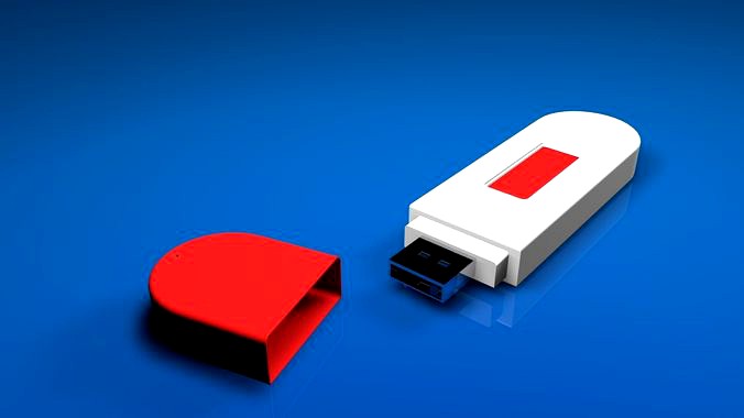 USB Flash Pendrive 3D model