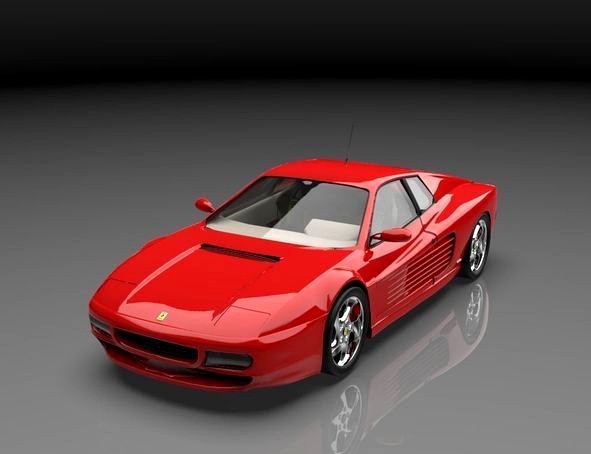ferrari testarossa 3d model