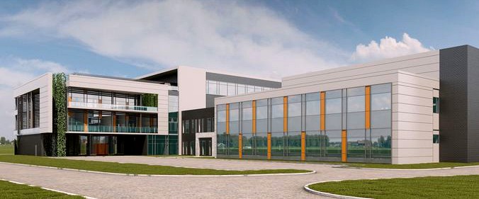 Factory industrial building Full Scene Render Ready 3d model