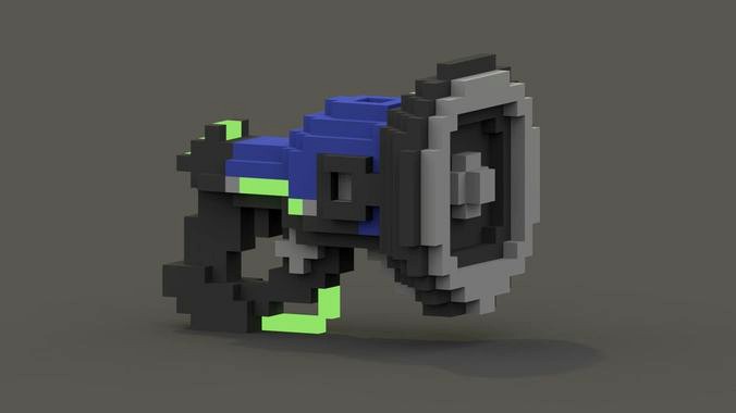 Lucio Sonic Amplifier Voxel Model 3d