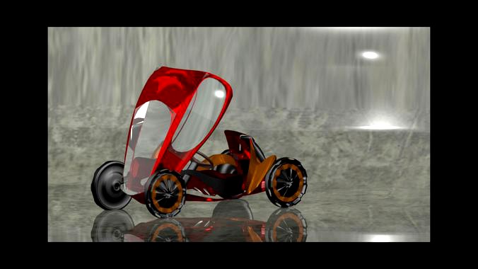 One man vehicle 3d model