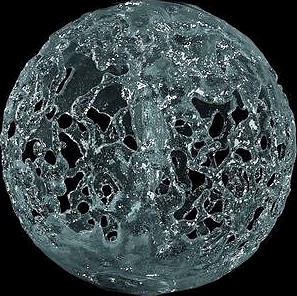 Real flow animated sphere 3d model