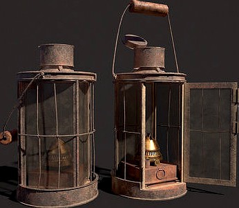 WW1 WWI Trench Light Lantern 3d model