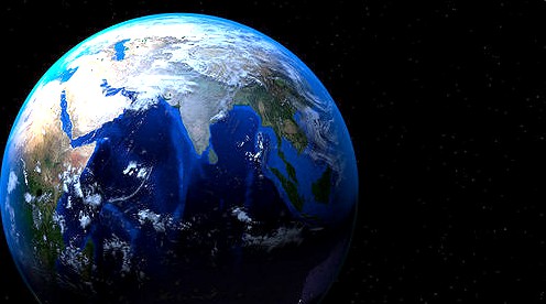 Realistic Earth 3d model