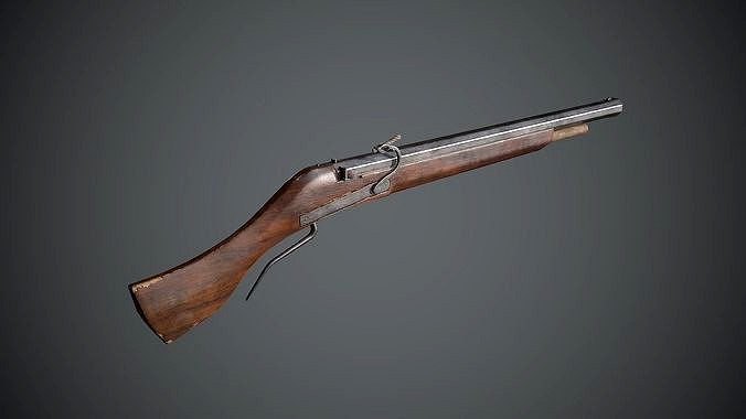 Arquebus Medieval 3d model
