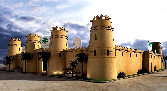 Arabian heritage castle 3d model
